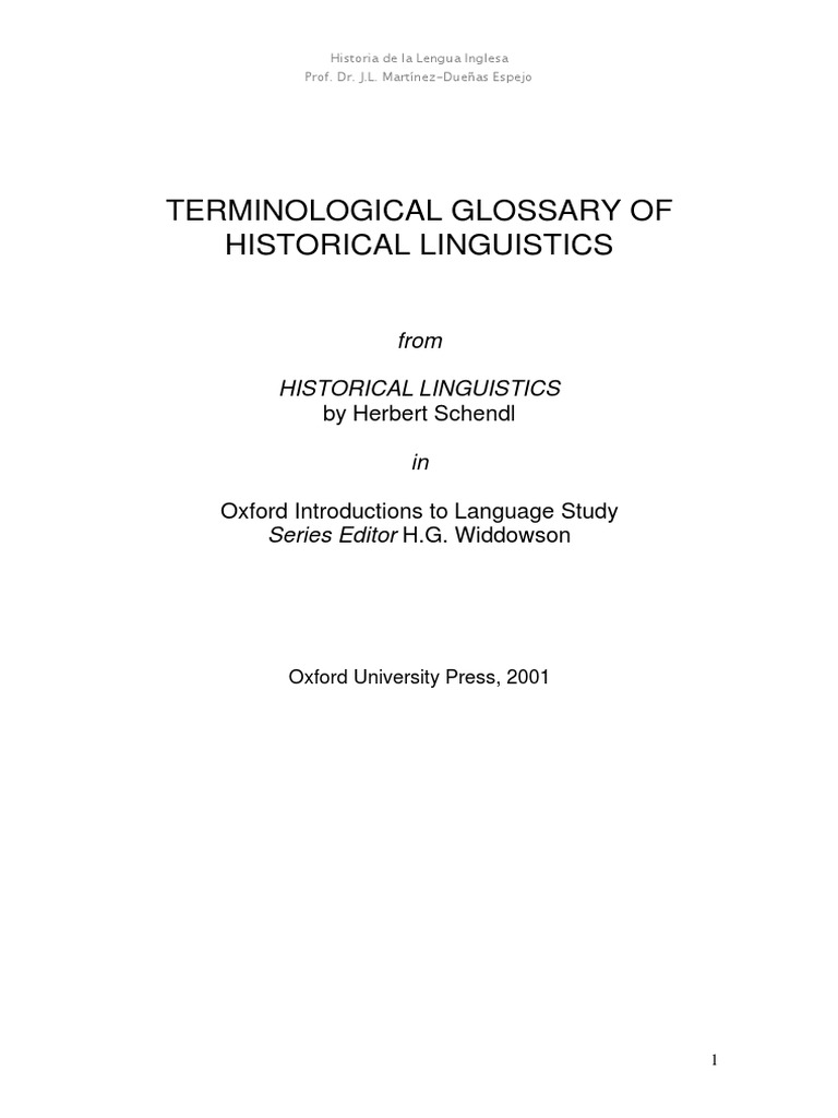 GLOSSARY | PDF | Linguistics | Word