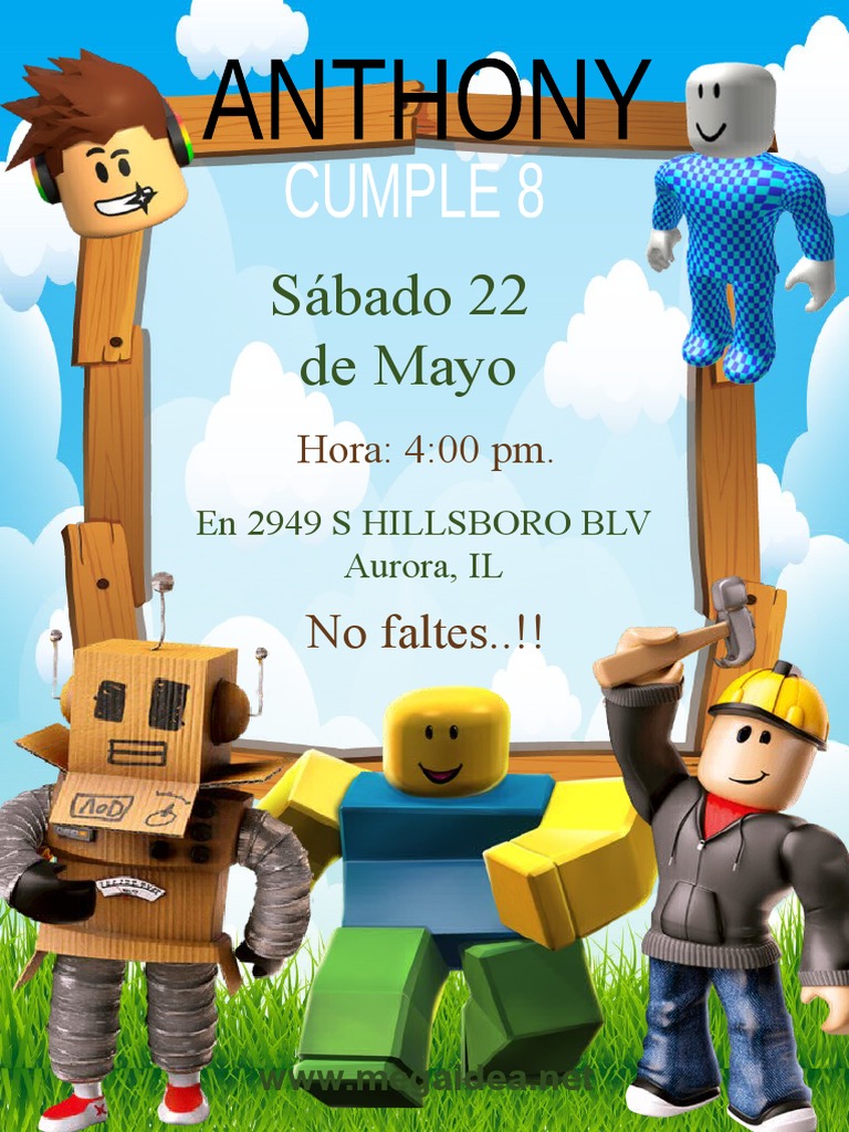 Invitacion Roblox | PDF