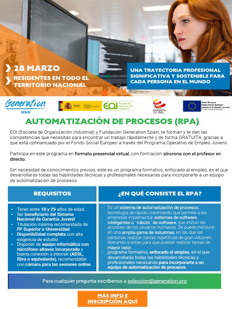 28MARZO Ficha RPA EOI Nacional | PDF