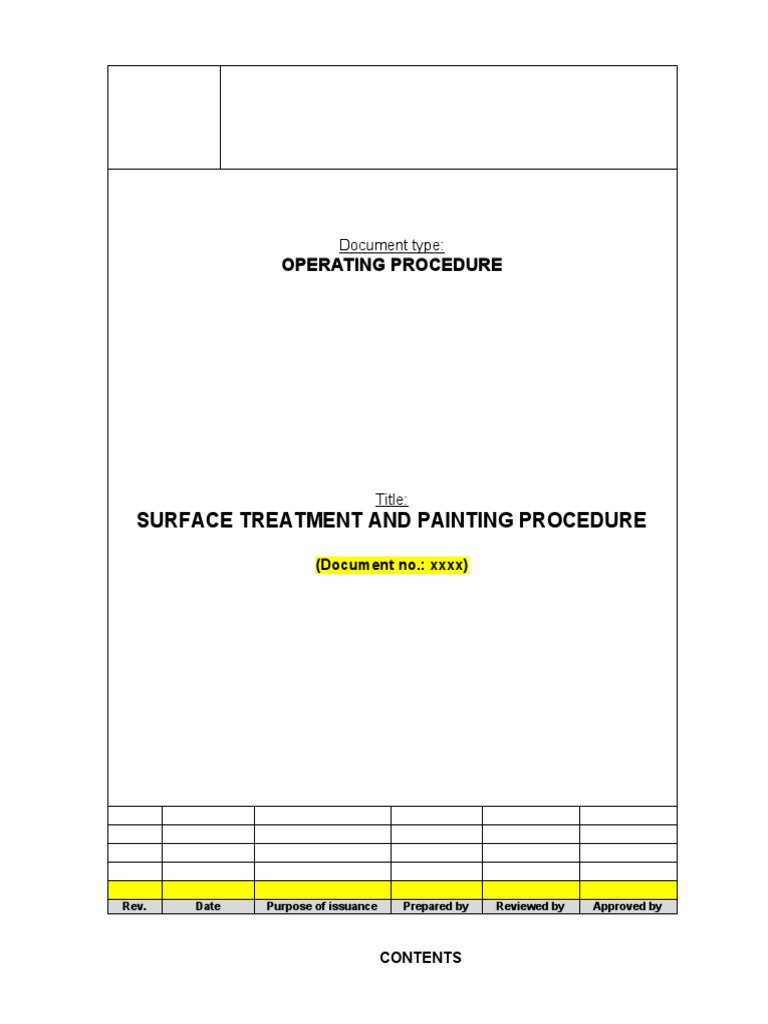 Surface Treatment and Painting Procedure | PDF | Galvanization | Paint