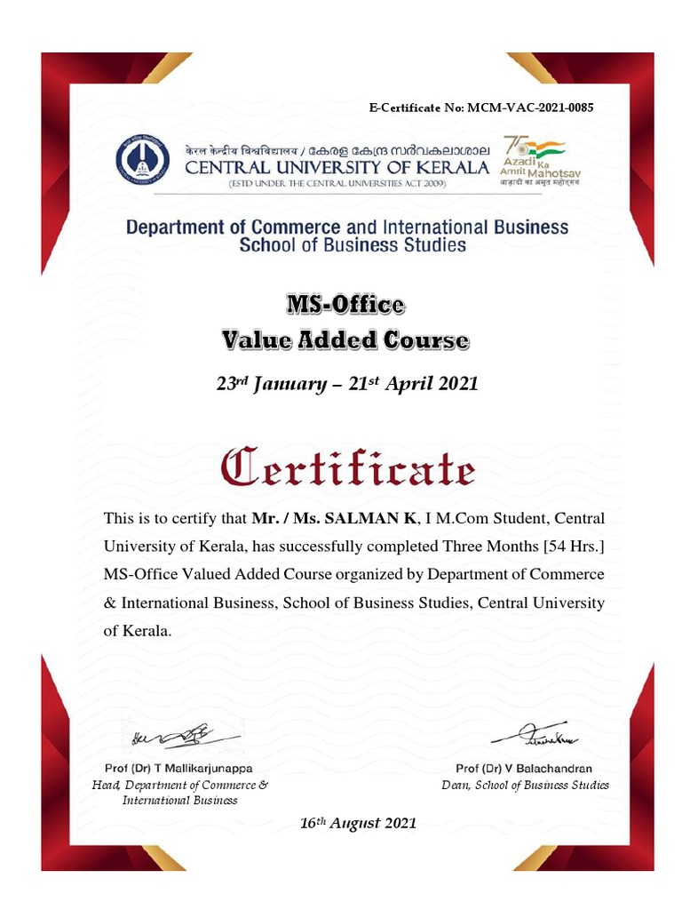 VAC - Participabt - Certificate PDF Copy-85 | PDF