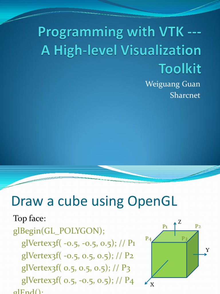 Programming With VTK | PDF | Rendering (Computer Graphics) | 3 D Computer Graphics