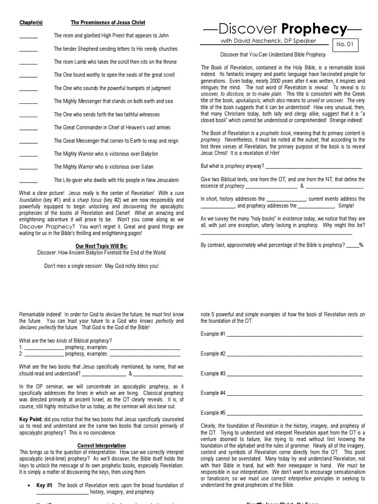 1 Understand Prophecy | PDF