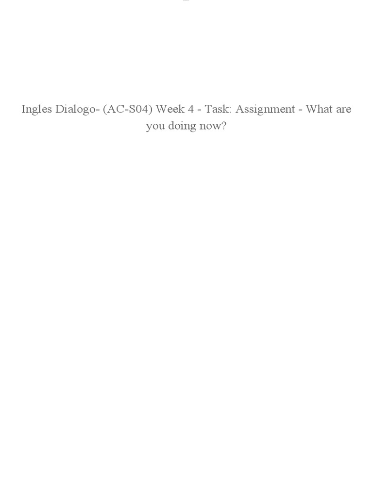 Semana 4 Ingles Ii | PDF