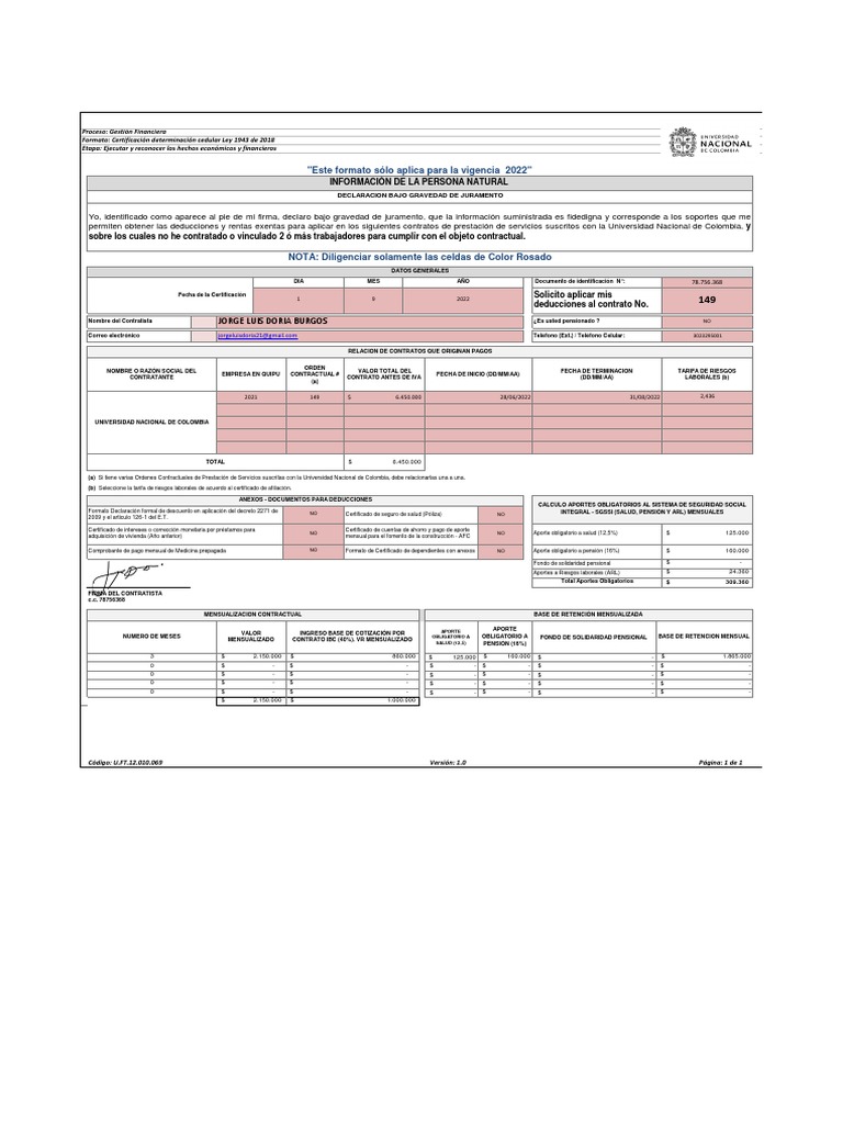 U.ft.12.010.069 Certificacion Determinacion Cedular Ley 1943 de 2018 V1 ...