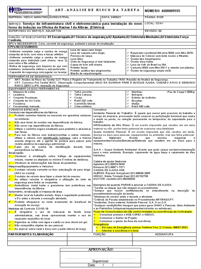 ART - Eletrica Na OCH I Final | PDF | Eletricista | Tráfego