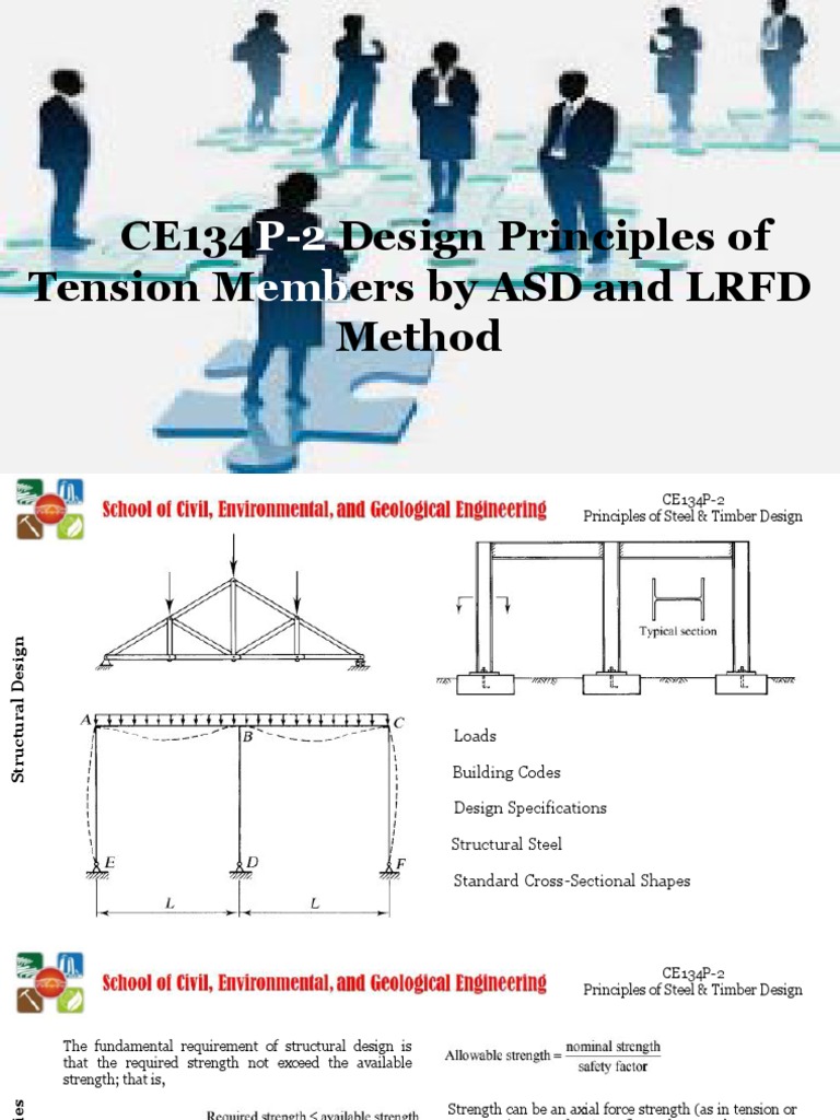 05 CE134P-2 Design Principles of Tension Members by ASD and LRFD Method ...