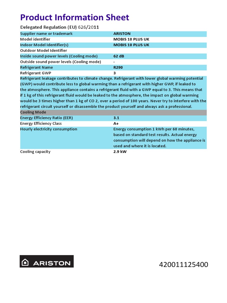 Product Information Sheet | PDF