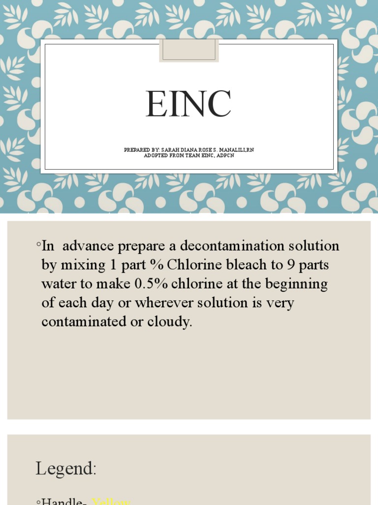 EINC Checklist SDRM | PDF | Childbirth | Breastfeeding