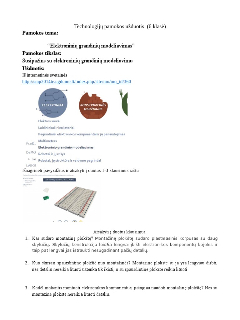 7kl. Elektronika. | PDF