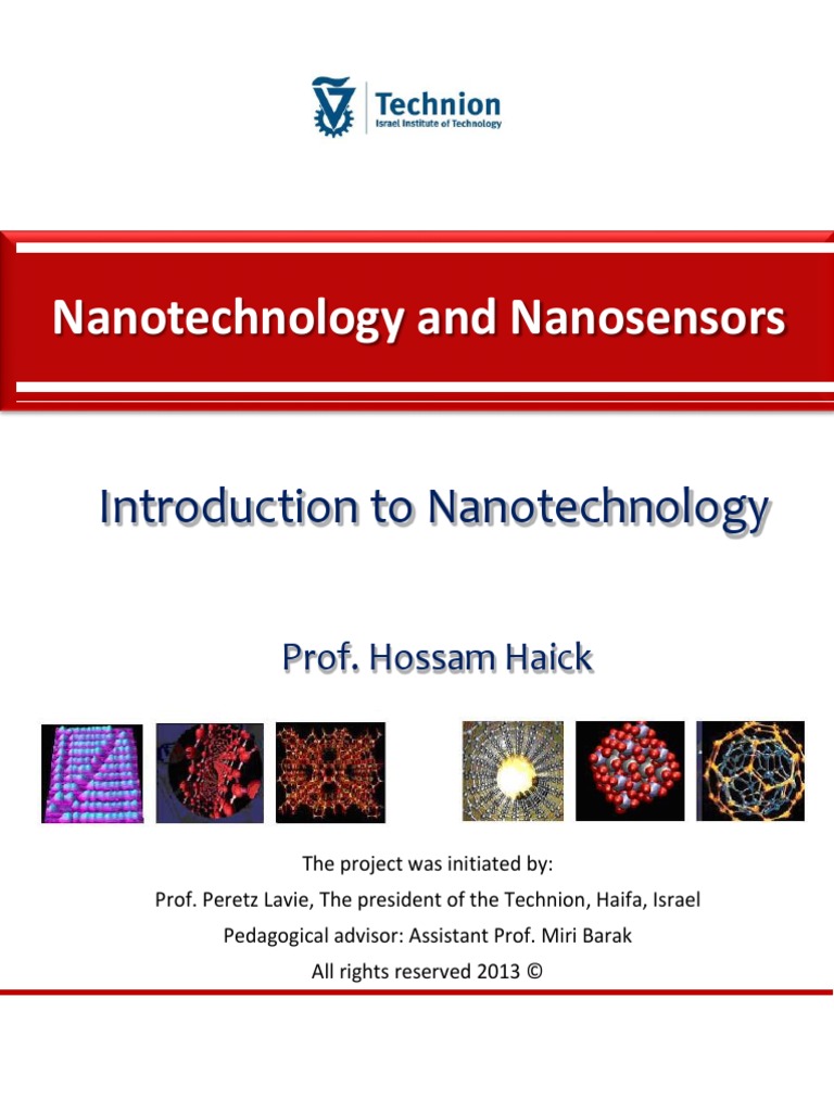 Nanotechnology and Nanosensors. Introduction To Nanotechnology (PDFDrive) (1) - Split1 | PDF ...