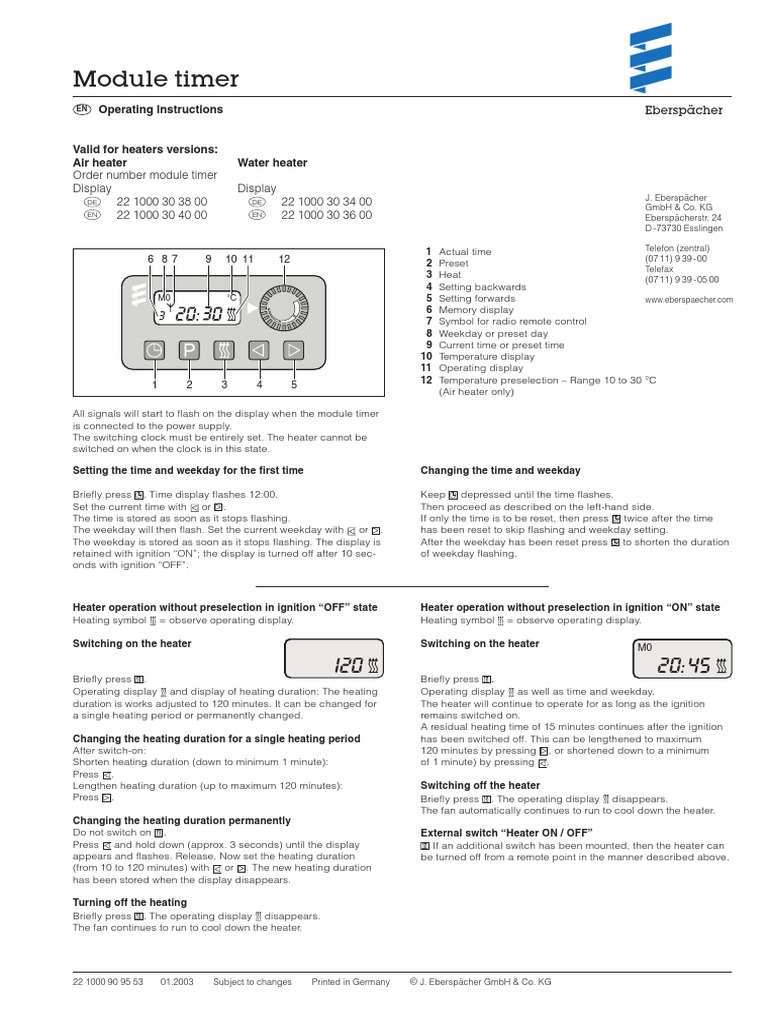 manual_module_timer_en | PDF | Timer | Manufactured Goods