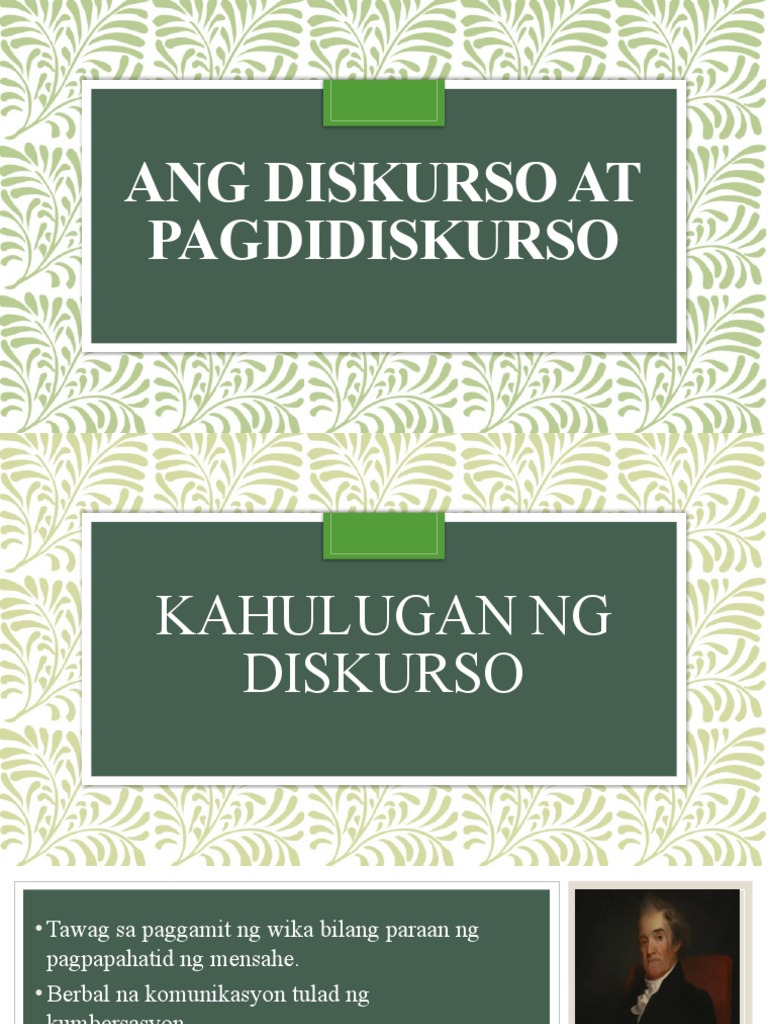 Ang Diskurso | PDF