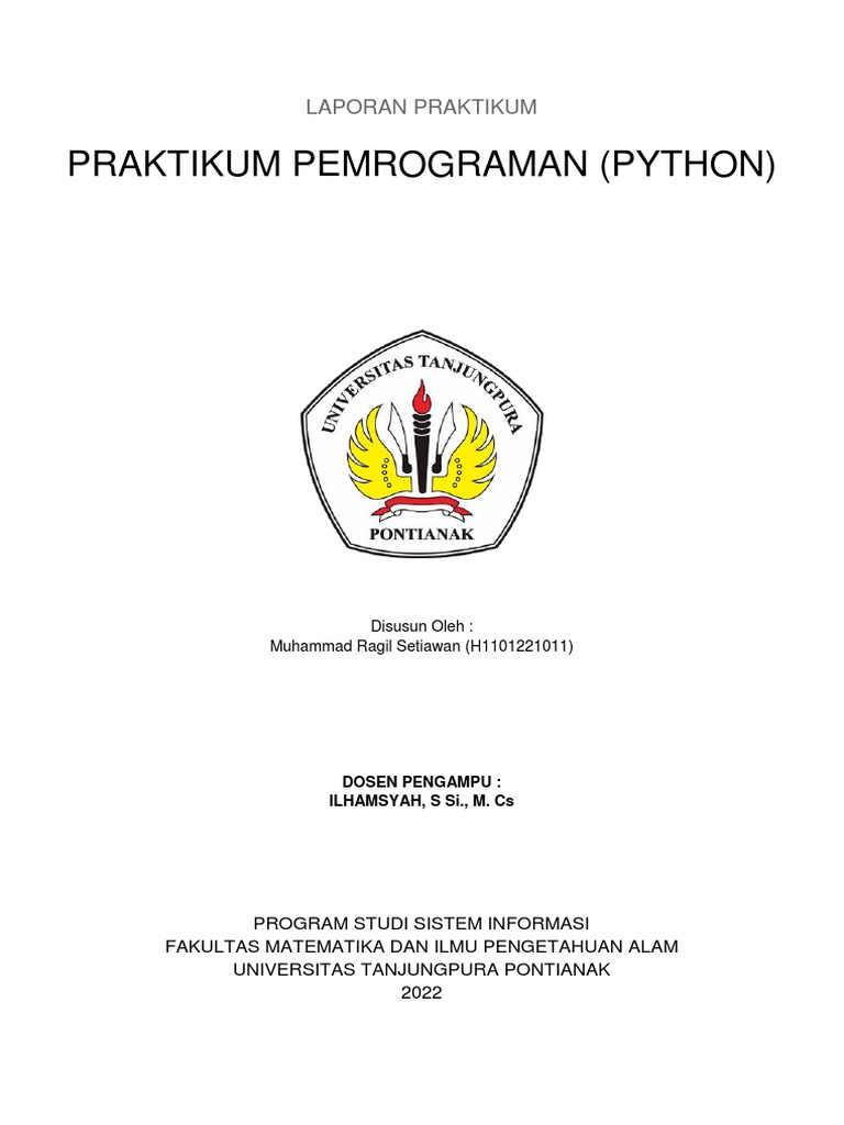Praktikum Algoritma dan Flowchart Python | PDF | Komputer | Teknologi & Rekayasa