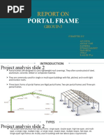 Portal Frame Design Example | PDF | Structural Analysis | Beam (Structure)