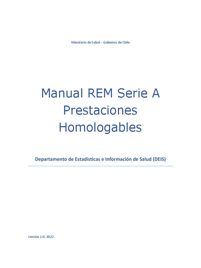Manual REM Serie A 2022 (Prestaciones Homologables) V1.0 | PDF ...