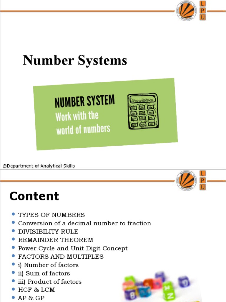 Number System Final | PDF | Numbers | Prime Number