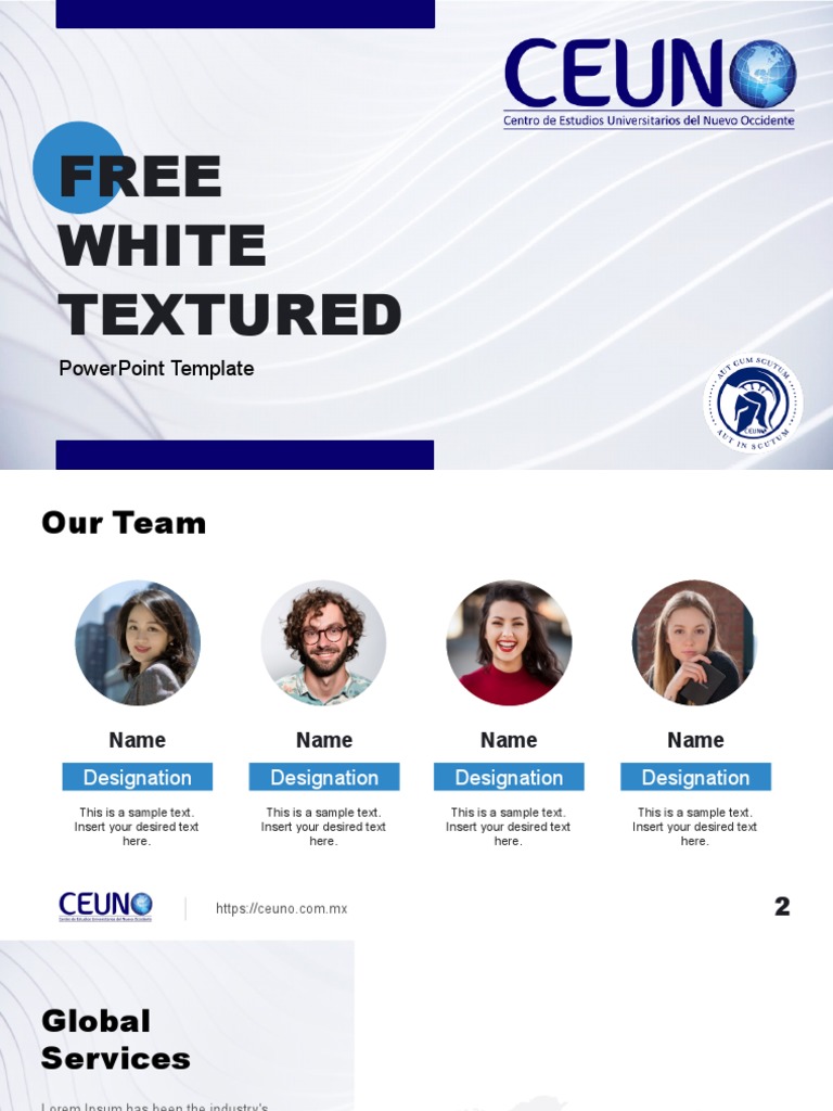 CEUNO Presentation Template | PDF | Publishing | Design