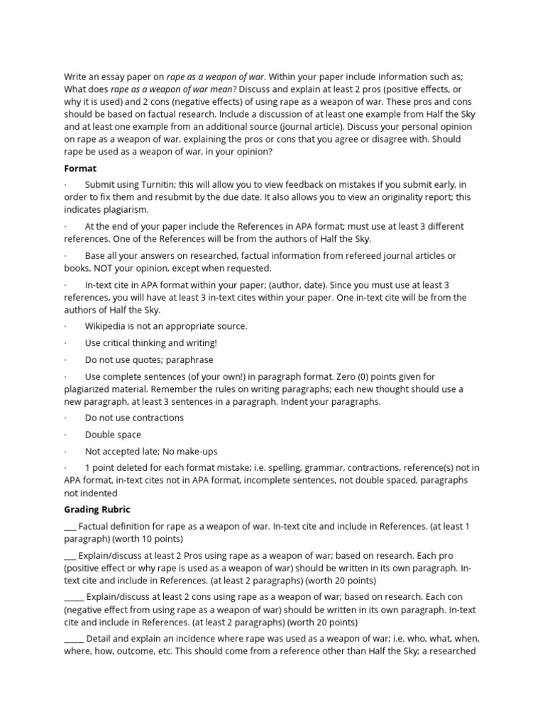 Rubric | Download Free PDF | Paragraph