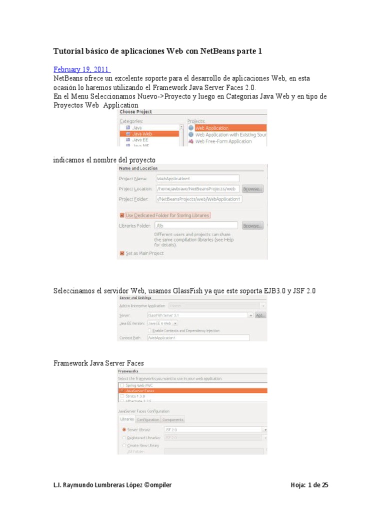 Tut Bás App Web NetBeans | PDF | Red mundial | Internet y web