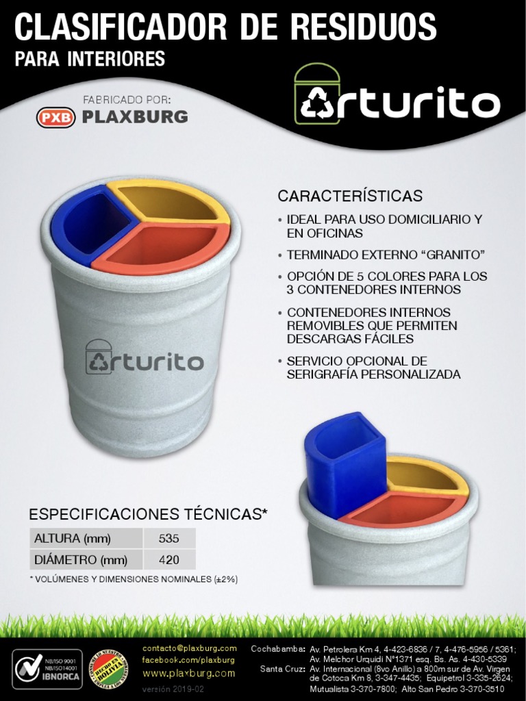 Folleto Arturito CI | PDF | Procesos industriales | Materiales