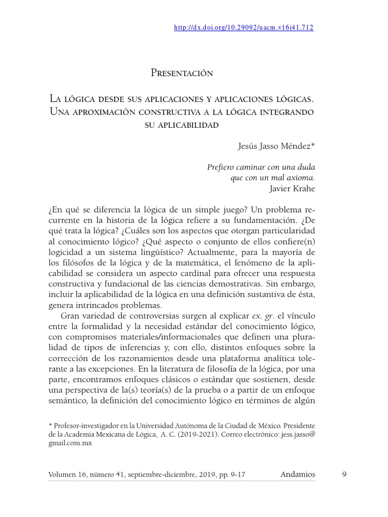 La fundamentación del conocimiento lógico: una aproximación ...