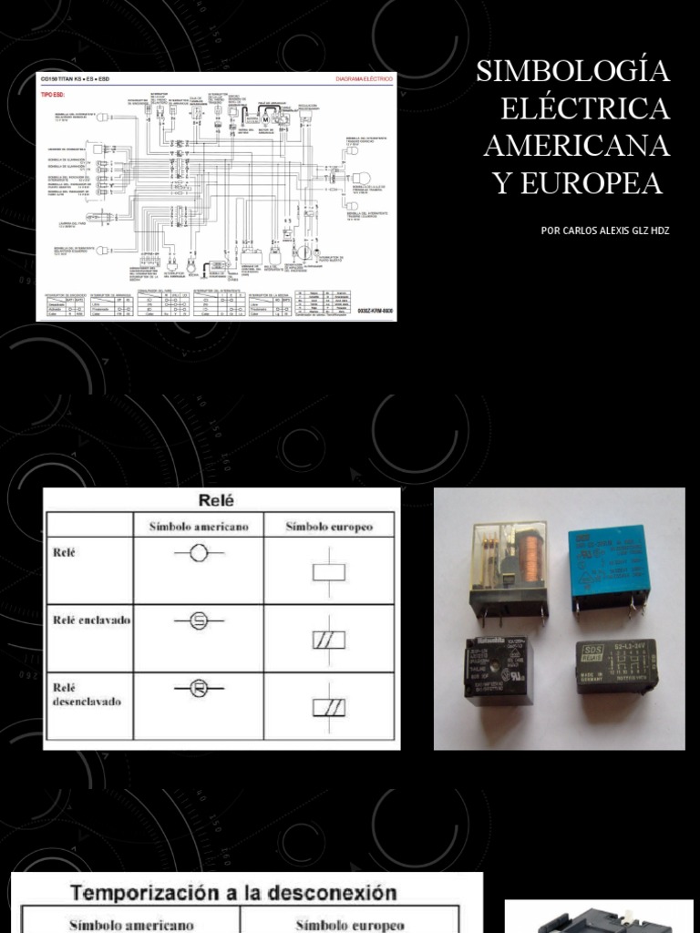 Simbología Eléctrica Americana y Europea | PDF