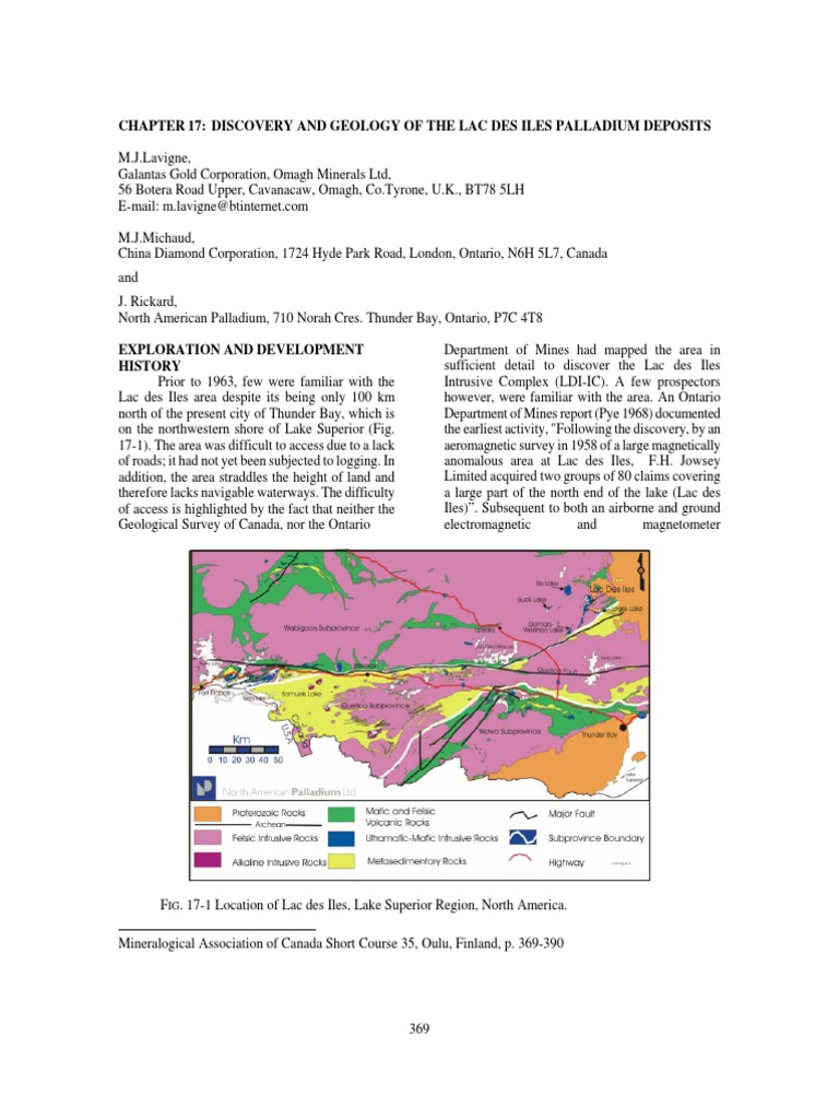 Discovery and Geology of Discovery and Geology of Ldic | PDF ...