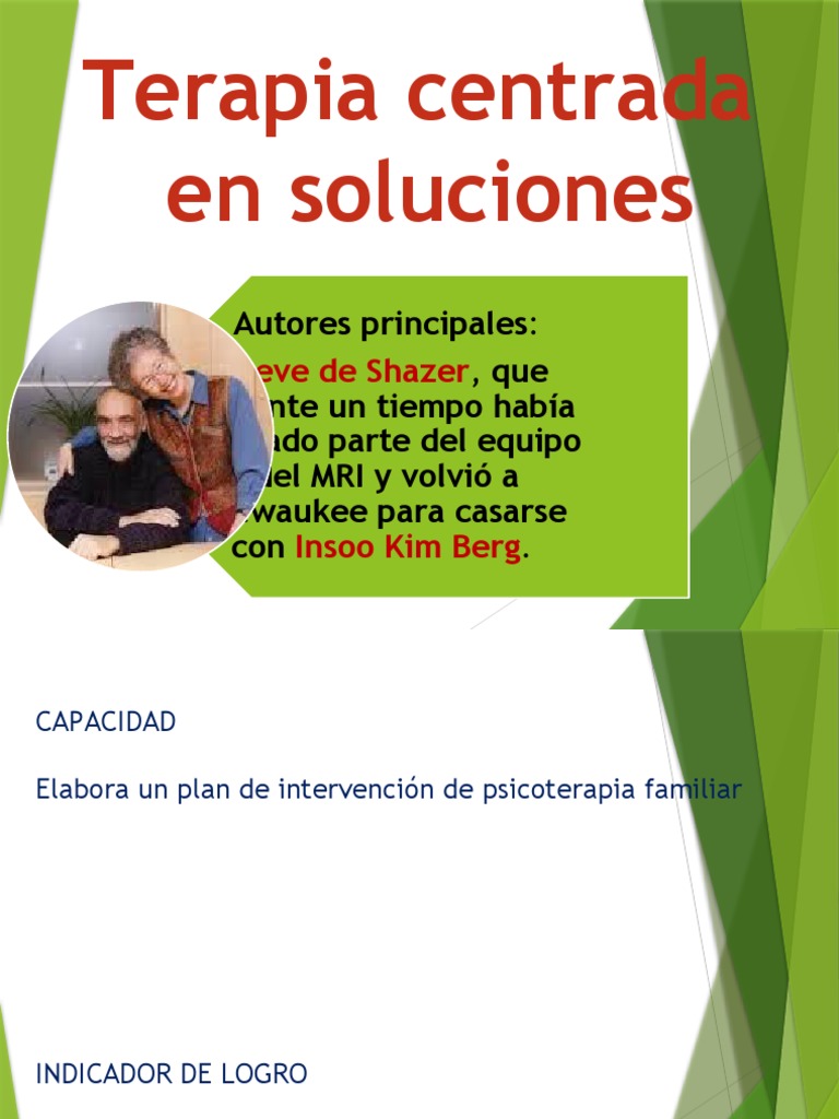 Terapia Centrada en Soluciones | PDF | Psicoterapia | Ciencia cognitiva