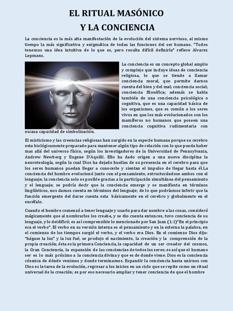 El Ritual Masónico | PDF | Rituales | Masonería