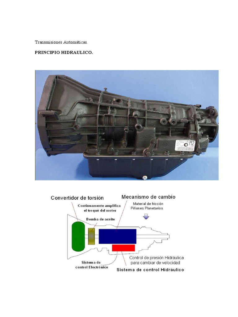 Manual de Transmisiones Automaticas - Teoria | PDF | Bomba | Transmisión automática