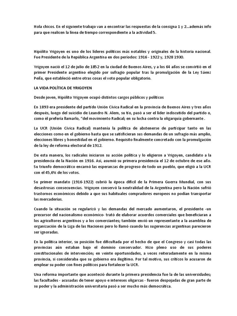 Clase 3 Historia | Descargar gratis PDF | Argentina | Gobierno