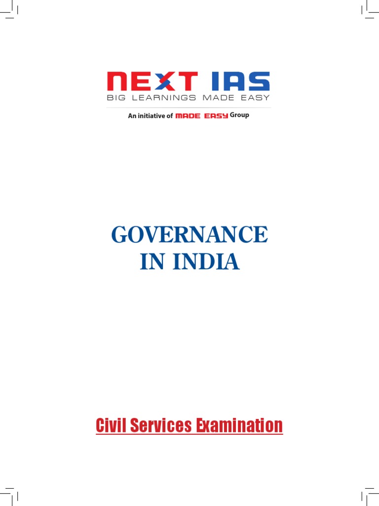 Governance in India | PDF | Governance | Good Governance