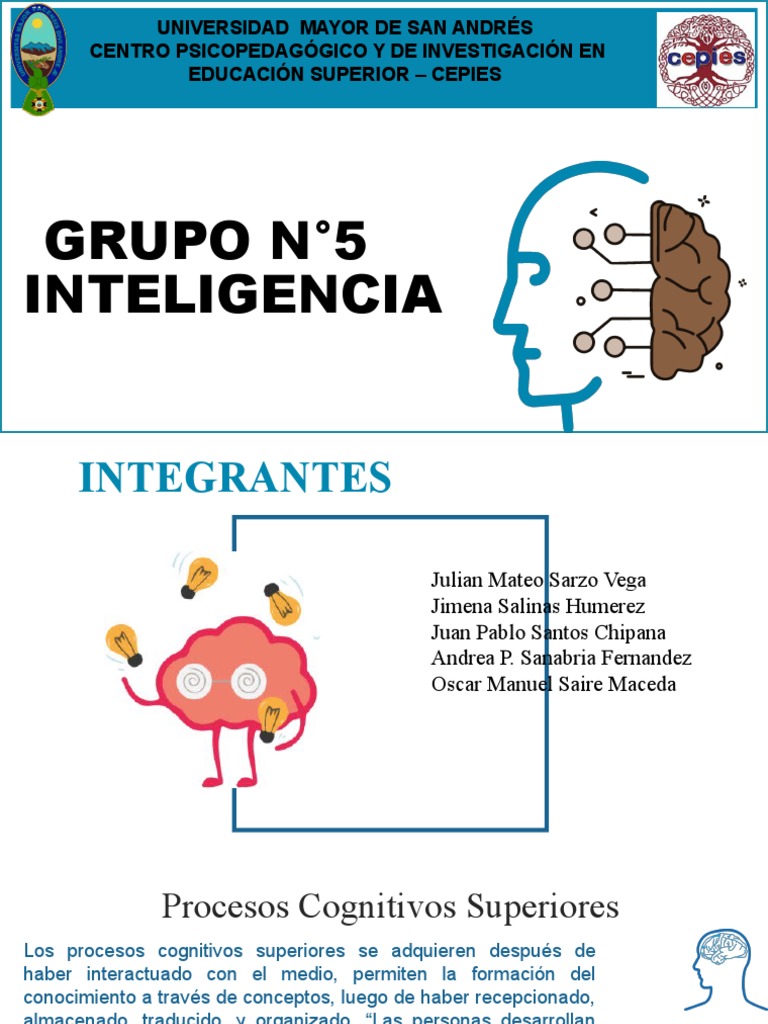 Grupo N°5 - Inteligencia | PDF | Pensamiento | Inteligencia