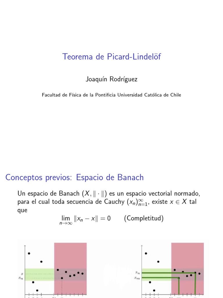 Teorema Picard Lindelof | PDF | Objetos matemáticos | Análisis matemático
