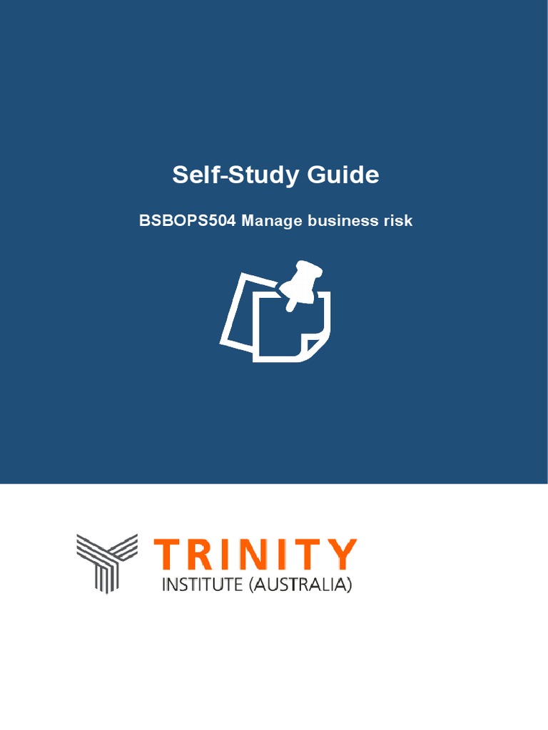 BSBOPS504 Self-Study Guide | PDF | Risk | Risk Management