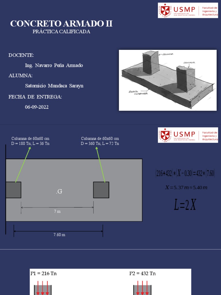 Pc1 - Concreto Armado II | PDF
