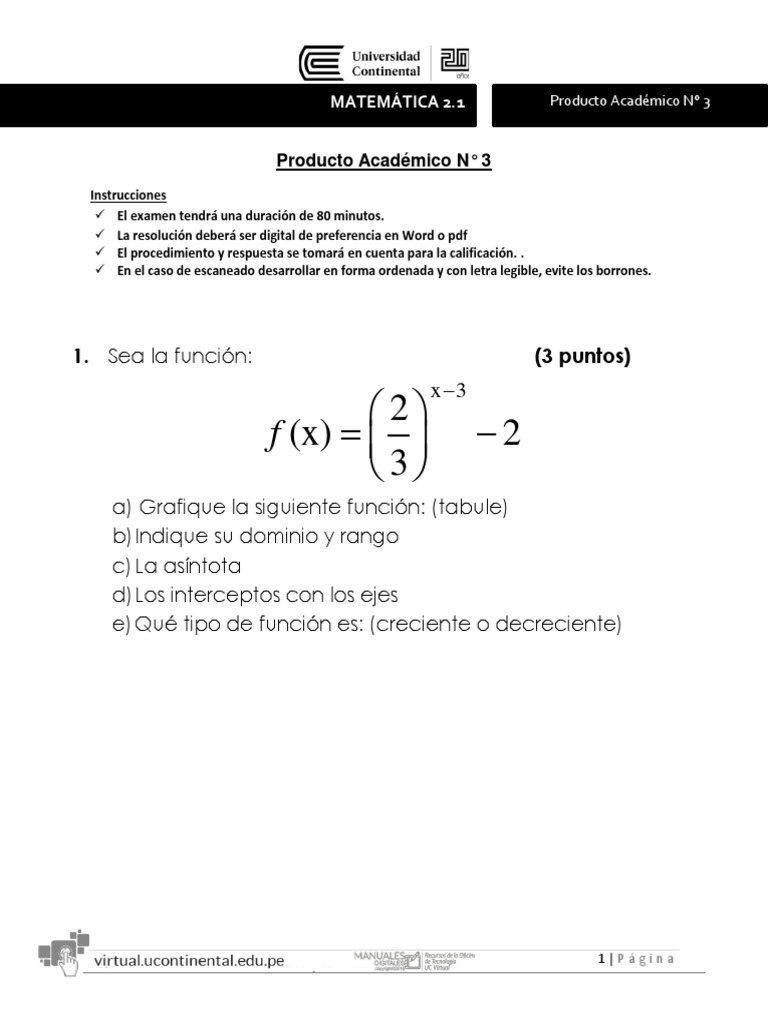Producto Académico N3-Mate2.1 | PDF | Matemáticas