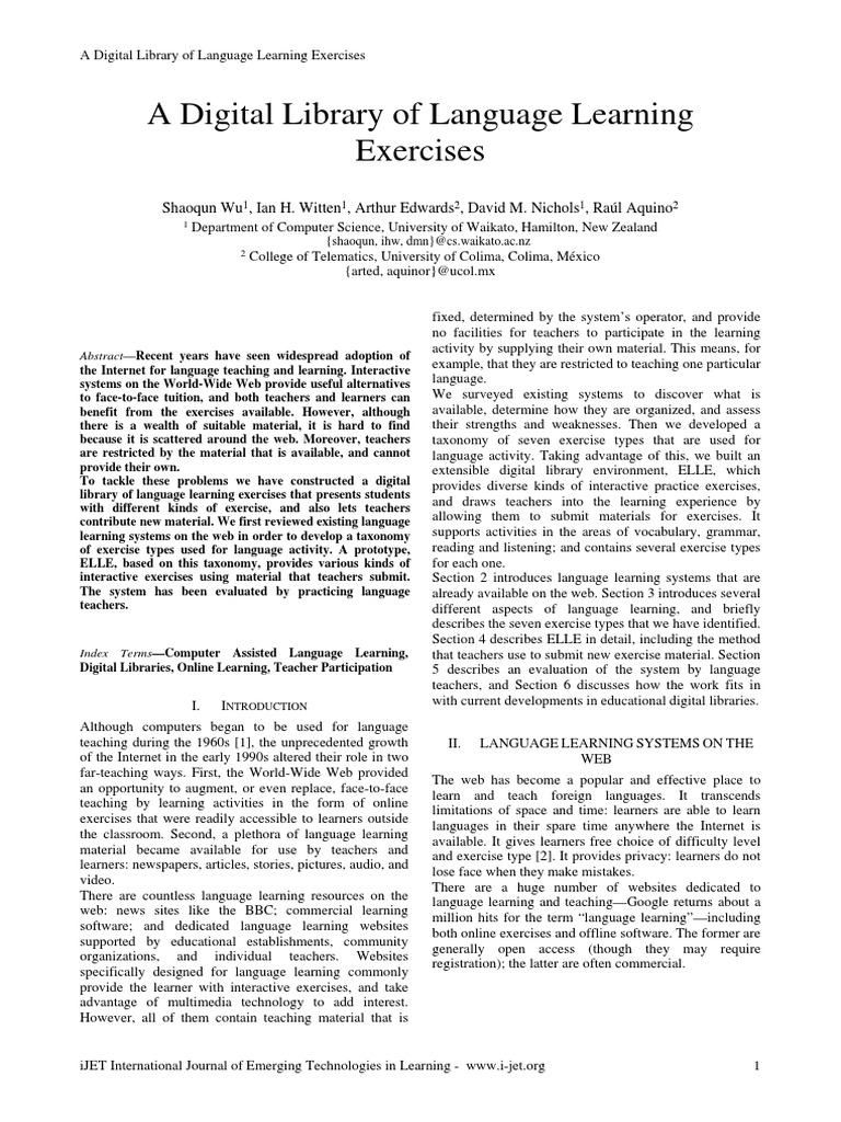 07 SW Etal DLofLL | PDF | Metadata | Learning