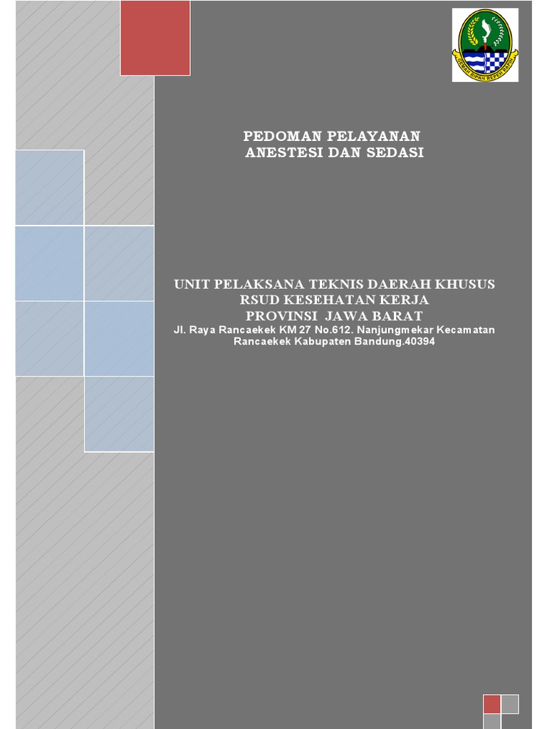 Pedoman Pelayanan Anestesi Dan Sedasi 2022 | PDF | Kesehatan Holistik ...