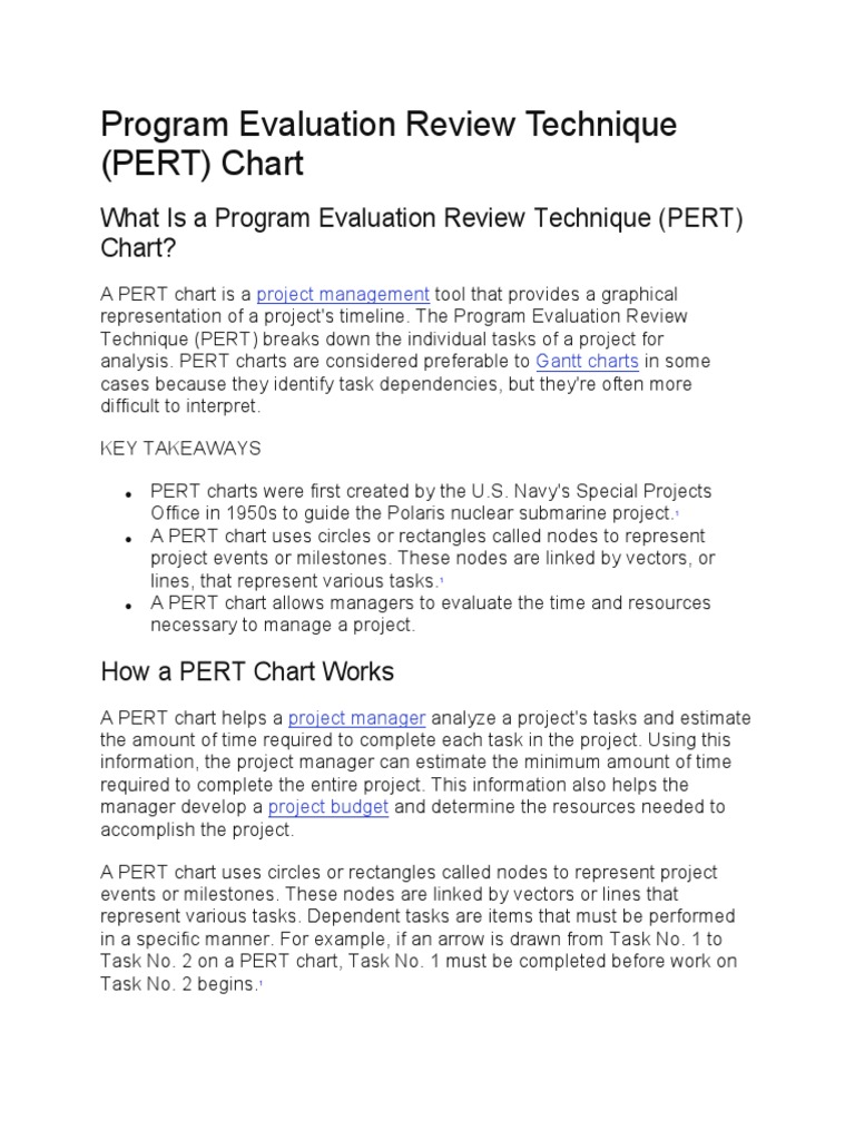 Pert Chart | PDF | Cognitive Science | Business
