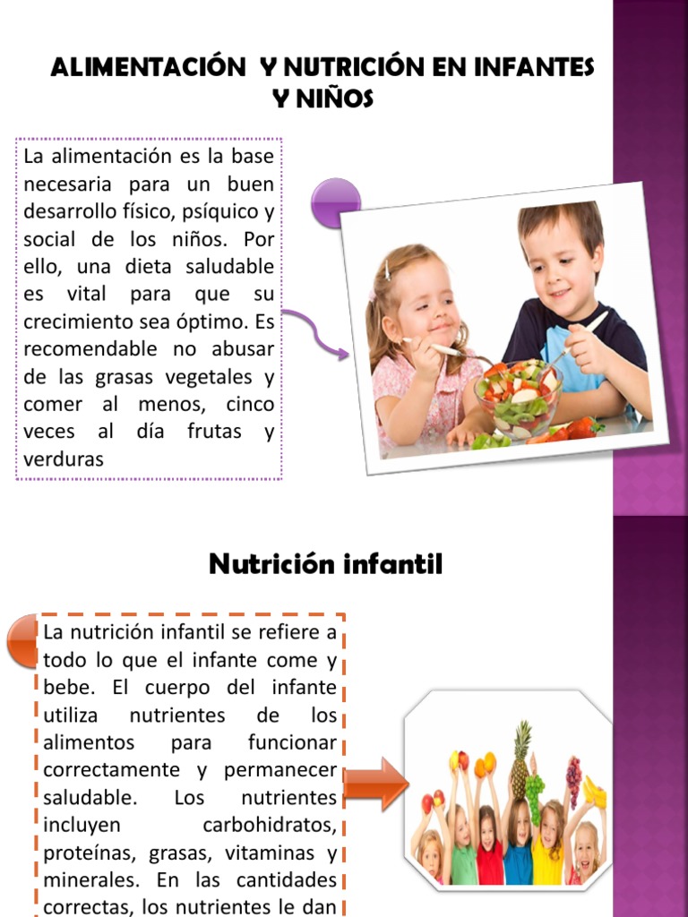 Alimentación y Nutrición en Infantes y Niños | PDF | Nutrición | Dieta ...