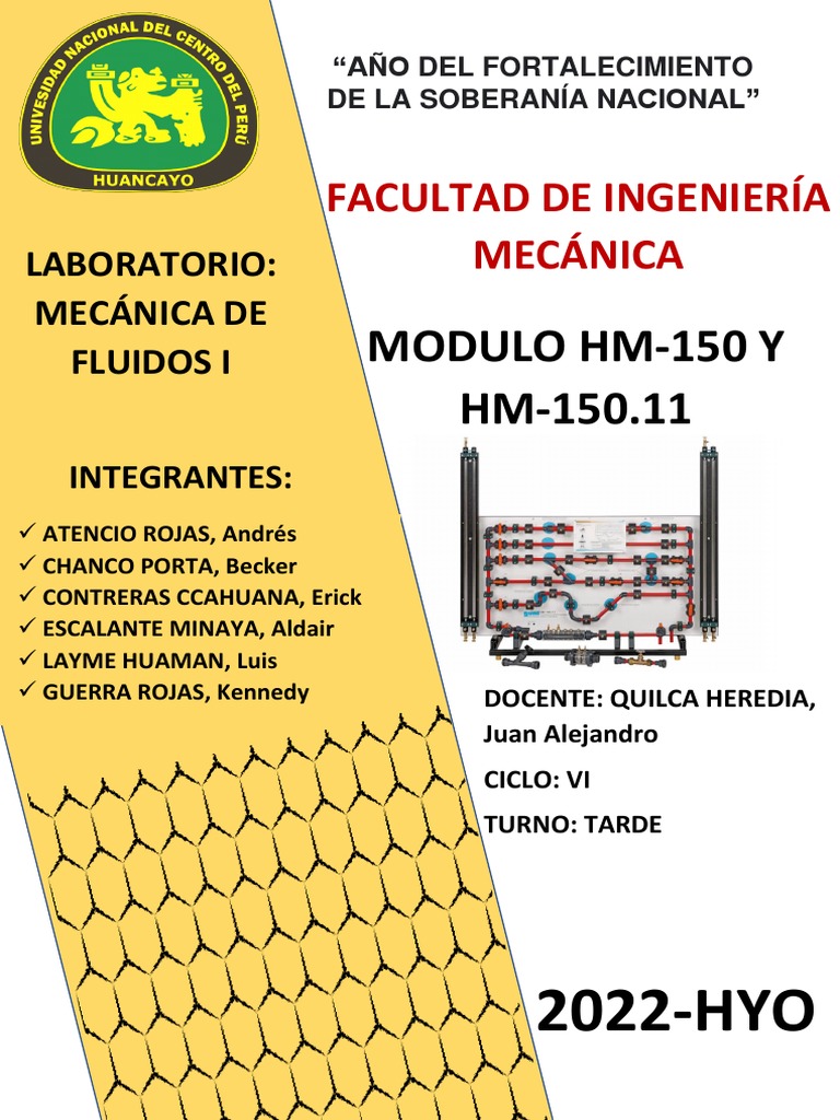 Informe de Hm-150 y Hm-150.11 | PDF | Bomba | Válvula