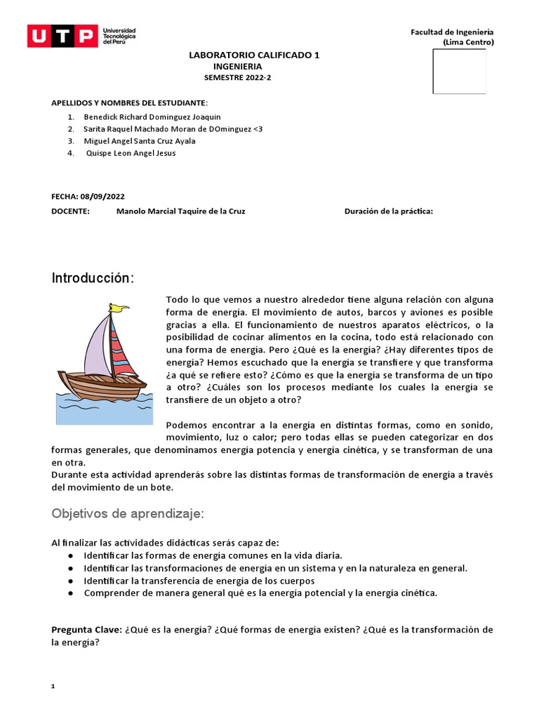 Laboratorio 1 | PDF | Ingenieria Eléctrica | Uso eficiente de energía