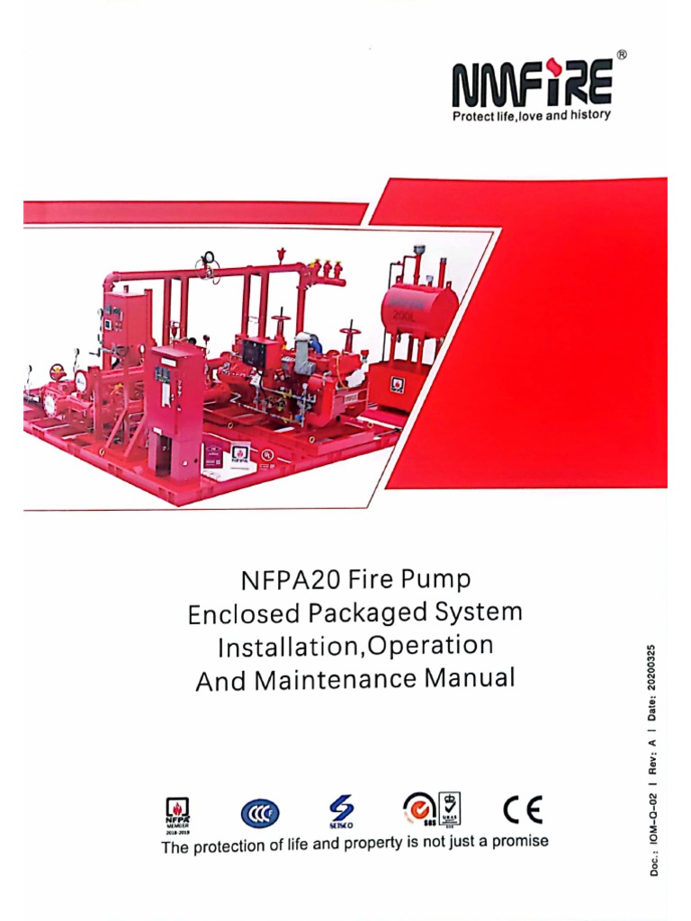 NMFire Pump IO&M Manual | PDF