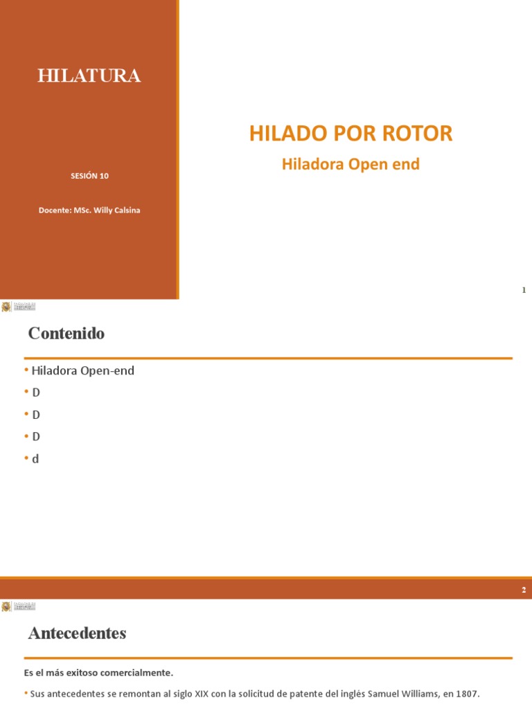 Tema 10 Open End | PDF | Algodón