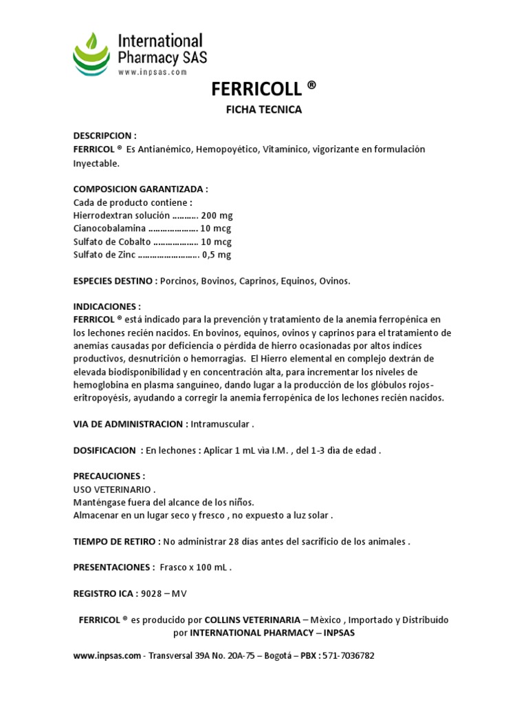 Ferricol FT | PDF