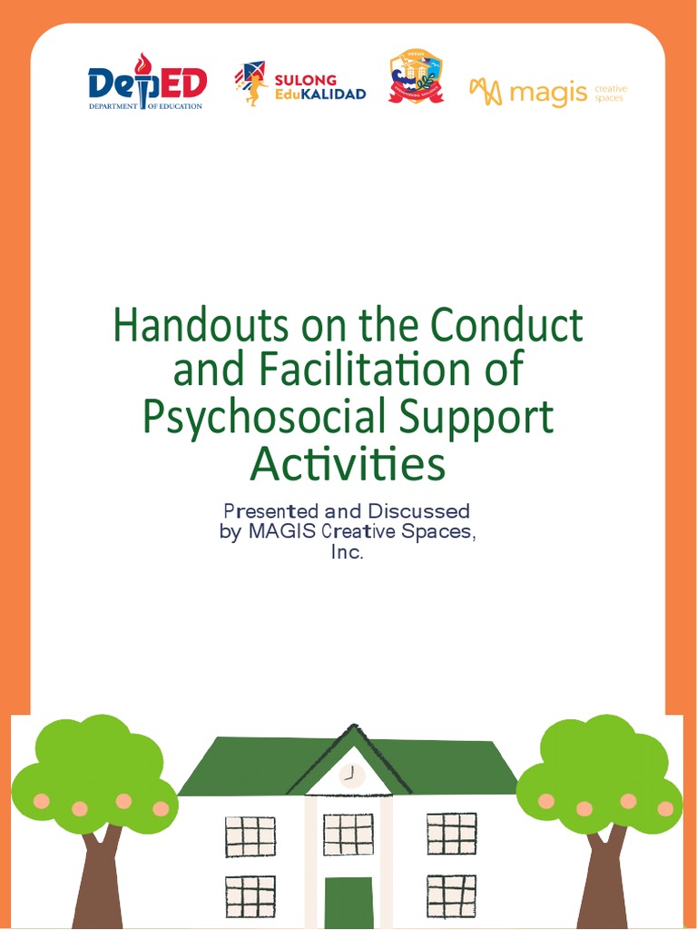 Handouts of The Conduct and Facilitation of PSS Activities - 20220809 ...