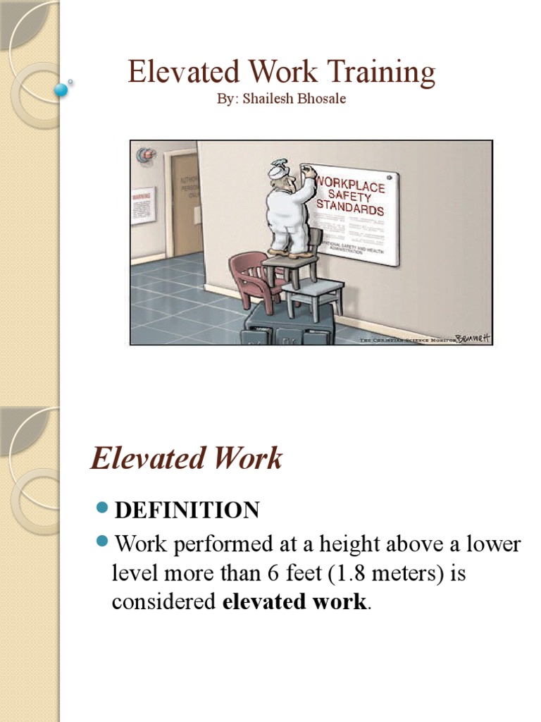 Elevated Work PPT 09-12-19 | PDF | Ladder | Equipment
