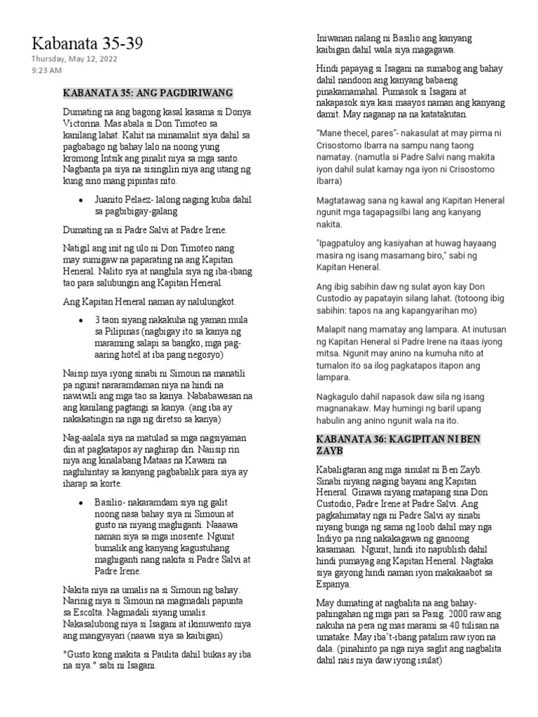 7 El Fili Notes Kab 35-39 | PDF